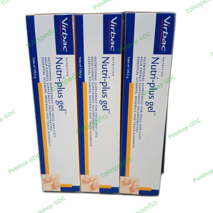 Jual Nutri plus gel 120gr/nutriplus gel vitamin hewan/multivitamin ...