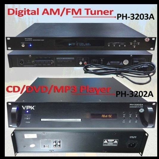Jual {RajaStore} Digital AM/FM Tuner VPK PH 3203A CD/DVD/MP3 Player VPK ...
