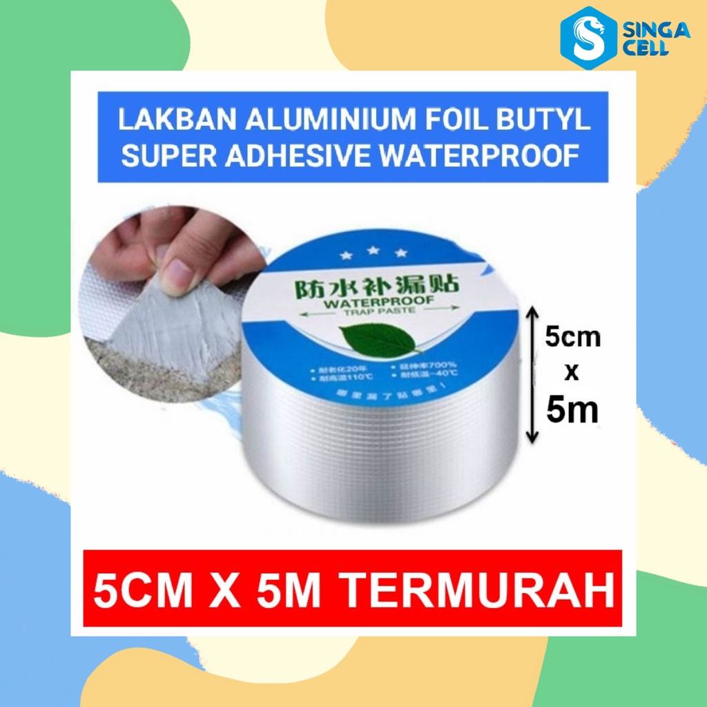 Jual Lakban Anti Bocor Aluminium Foil Super Kuat Anti Bocor Waterproof | Shopee Indonesia