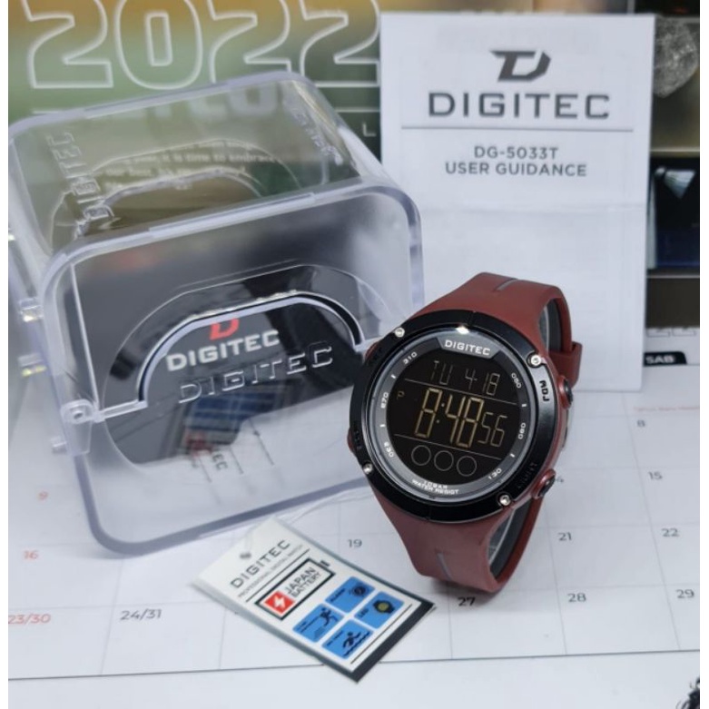 Jual jam tangan digitec 5033 gratis box | Shopee Indonesia