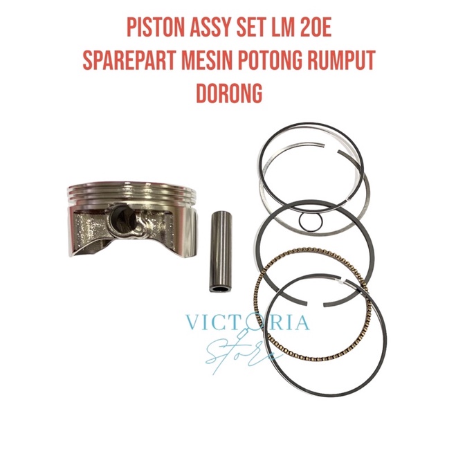 Jual PISTON SET LM20E / PISTON ASSY MESIN POTONG RUMPUT DORONG TASCO ...