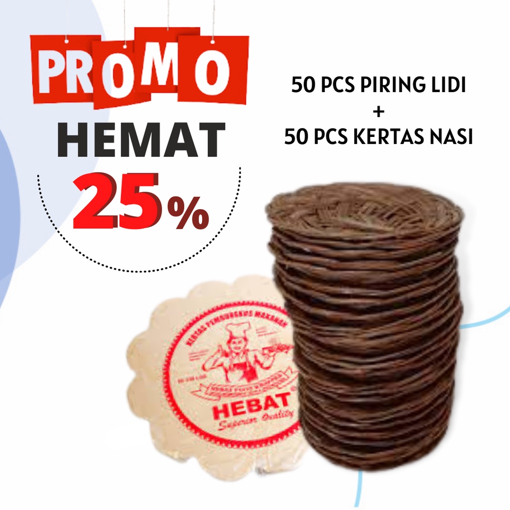 Jual Piring Rotan Anyam Piring Lidi Anyaman Asli Bambu Lidi Murah ...