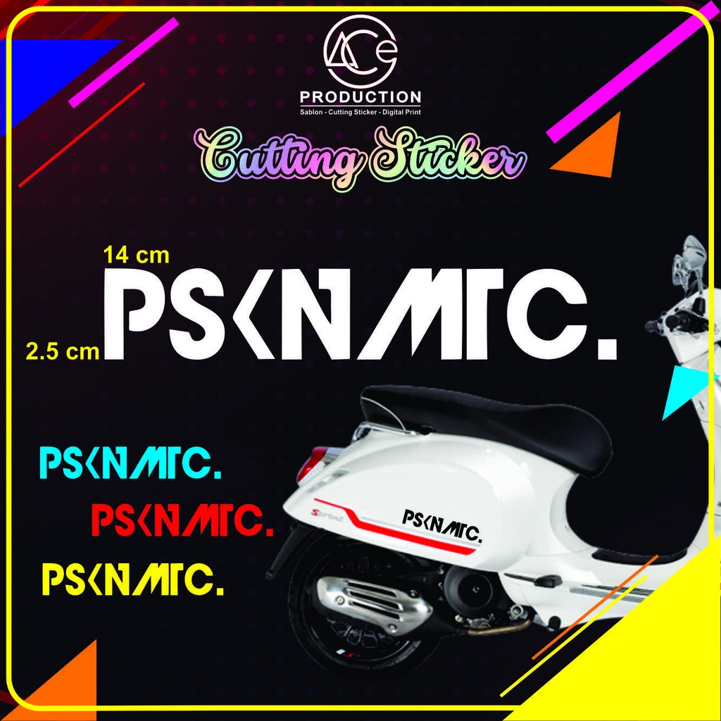 Jual STIKER PSKNMTC/ CUTTING STICKER PSKNMTC PASUKAN MATIC STIKER ...