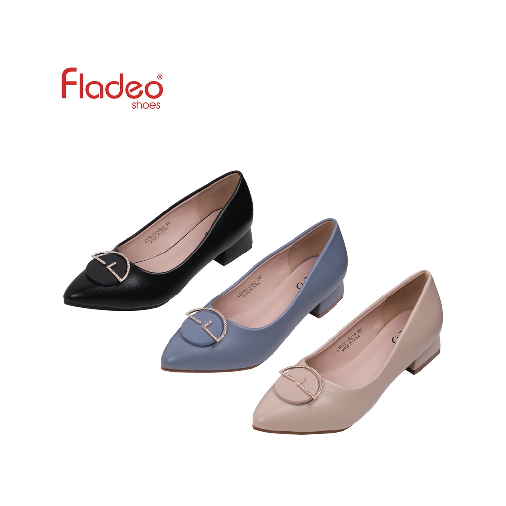 Jual Fladeo K22/LSFF497-1BG/Sepatu Pantofel Hak Tahu Wanita [ Formal ...