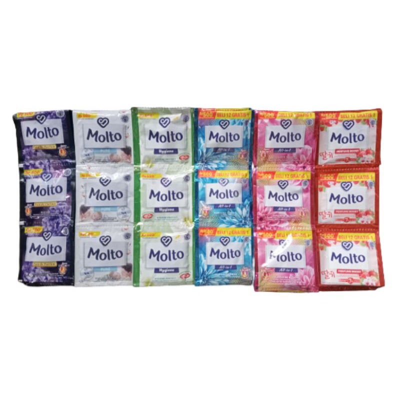 Jual Molto Pewangi All in One Renteng (Isi 12sachet @9ml) Korean ...