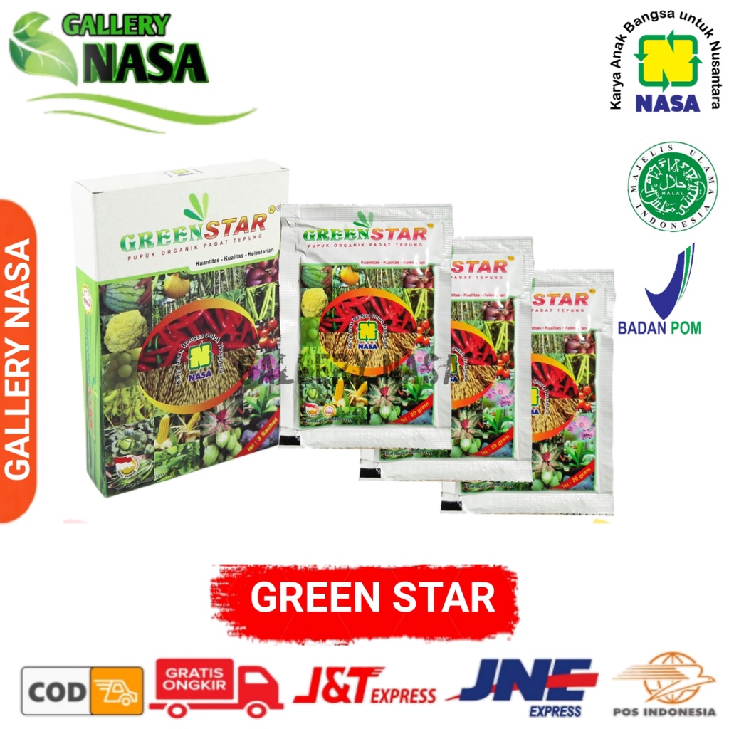 Jual GREEN STAR NASA PUPUK ORGANIK PUPUK PERTANIAN PUPUK BUAH PUPUK ...