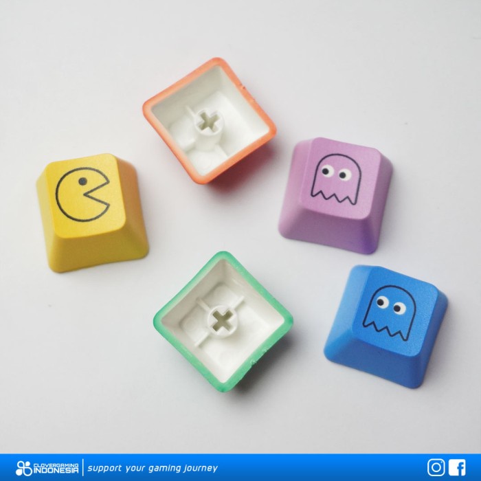 Jual Keycaps Pacman PBT Dye Sub Pac Man for Mechanical Keyboard ...