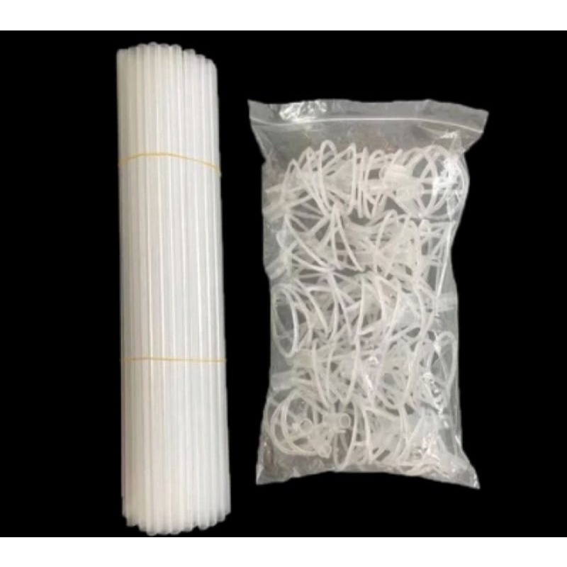 Jual tangkai balon pvc / balon bobo perpak isi 100 dengan CUP | Shopee ...