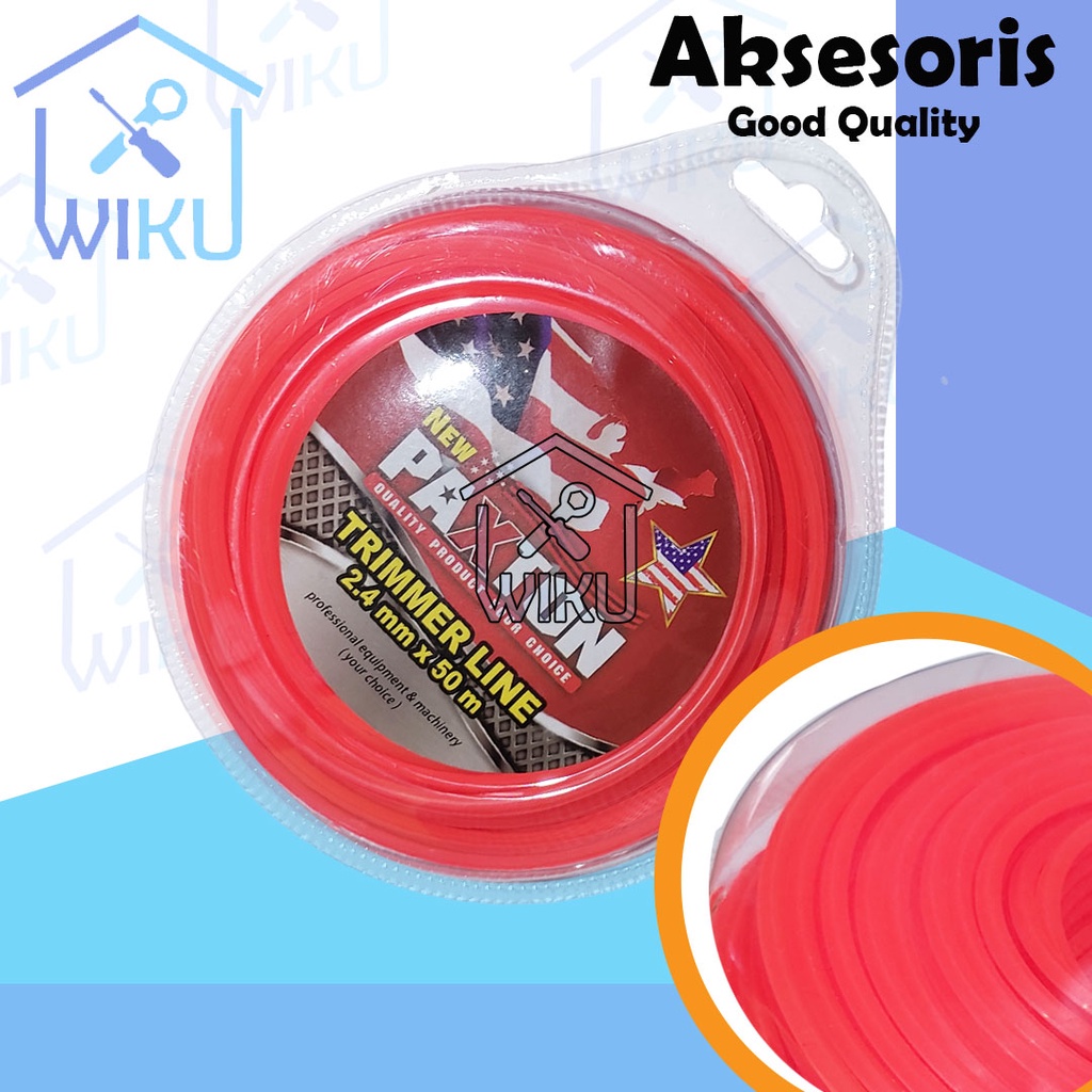 Jual Paxton Tali Senar Trimmer Line Nylon 50 Meter Mesin Potong Rumput ...