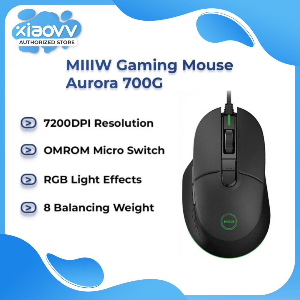 Jual MIIIW Gaming Mouse Aurora 700G RGB 7200 DPI 6 Programmable Keys ...