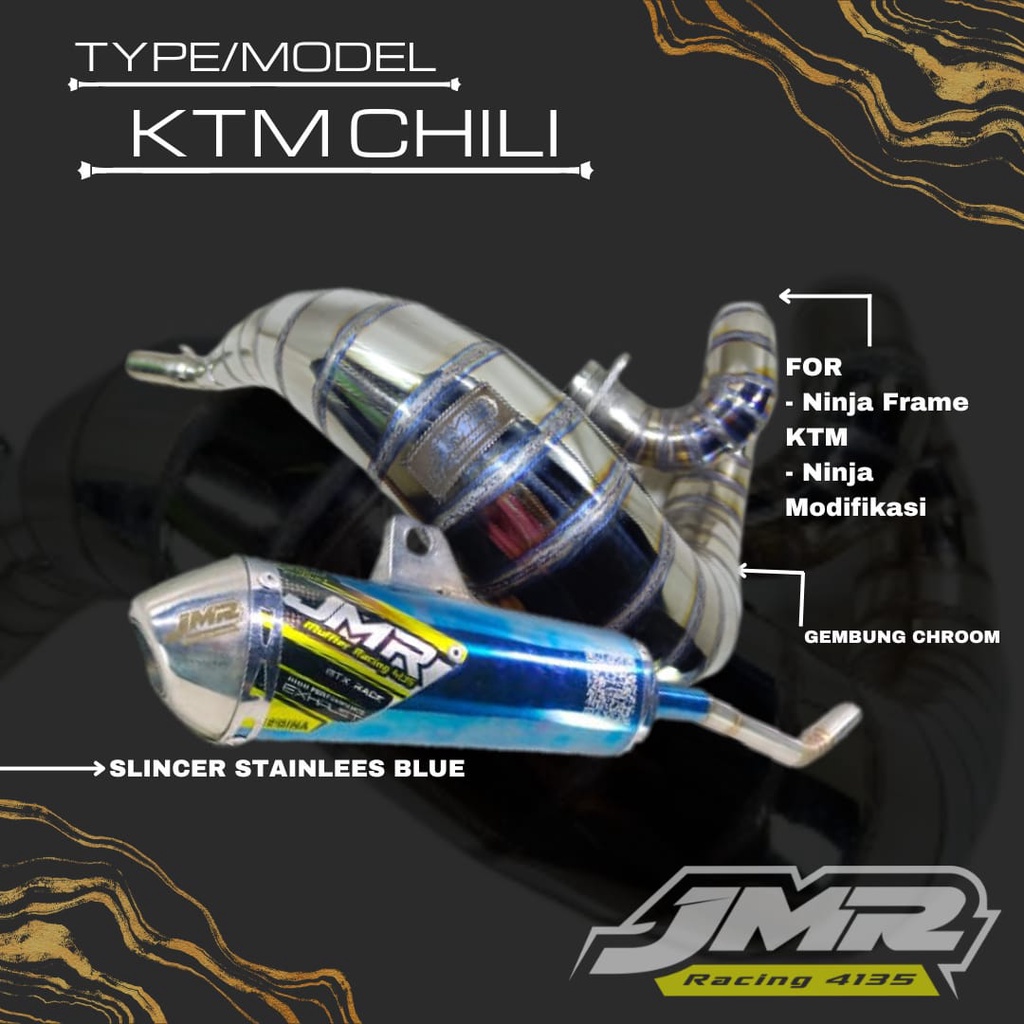 Jual KNALPOT KTM CHILI NINJA 2TAK FOR RANGKA KTM/MODIFIKASI JMR RACING ...