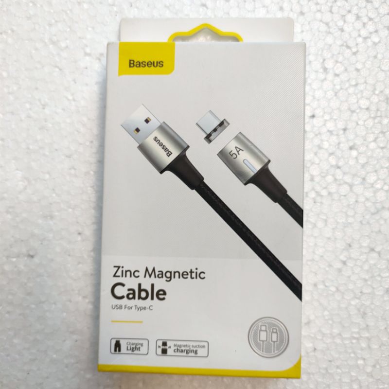 Jual Baseus 5A Zinc Magnetic Cable USB Type C Data Fast Charging ...