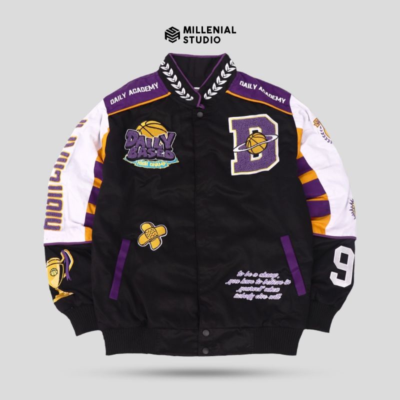 Jual Nascar Jacket Racing Academy Black Purple Dailybased | Millenial ...