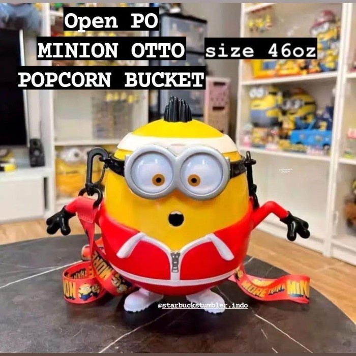Jual MINIONS Otto Popcorn Bucket Cinema China Despicable Me Minion Bob ...