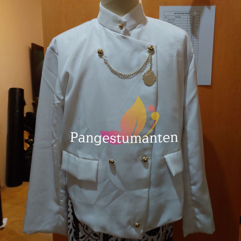 Jual Beskap Putih/Beskap Amongtamu/Beskap Bapak | Shopee Indonesia