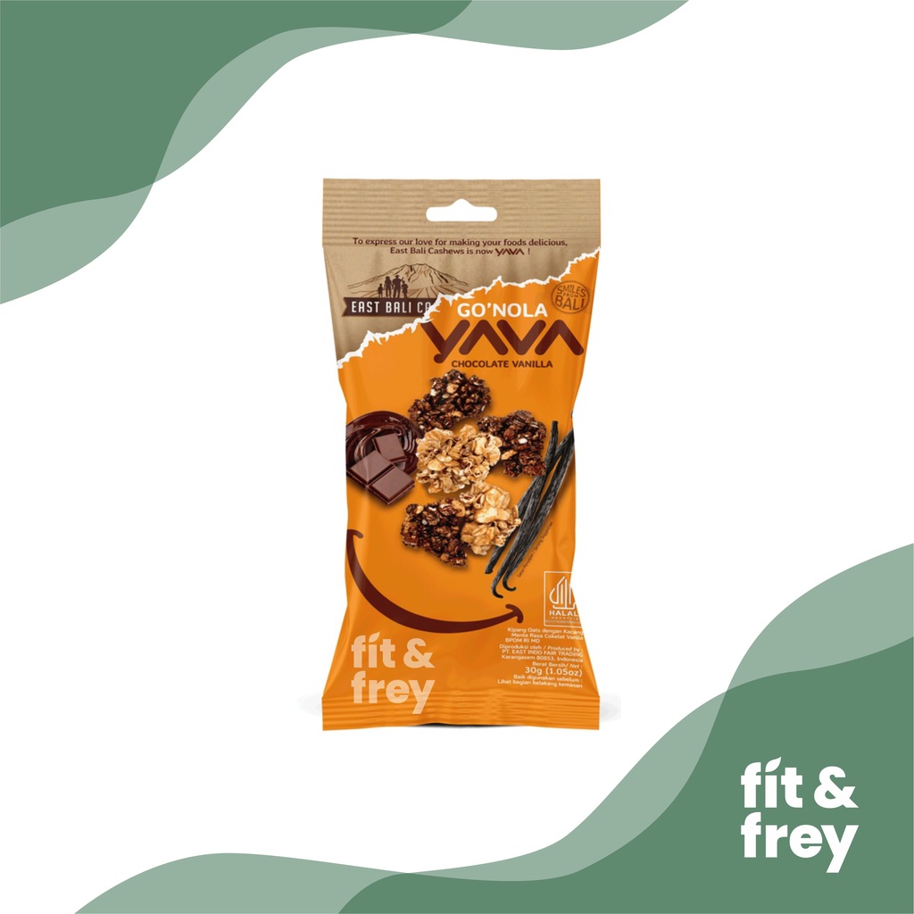 Jual YAVA Granola Go'Nola Chocolate Vanilla 30g - East Bali Cashews ...