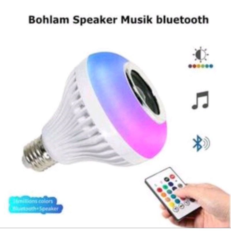 Jual Lampu Music Bluetooth/ Speaker Bluetooth Wireless Lampu Music LED ...