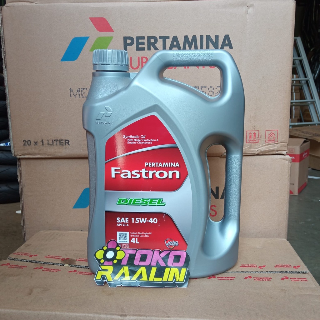 Jual OLI FASTRON diesel sae 15w-40 15w40 kemasan galon 4 liter 4ltr Innova Fortuner Pajero ...