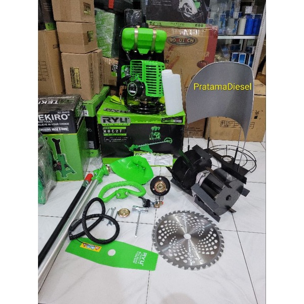 Jual Paket(3in1) Mesin Potong Rumput RYU+Tudung Padi Padi+Cultivator ...