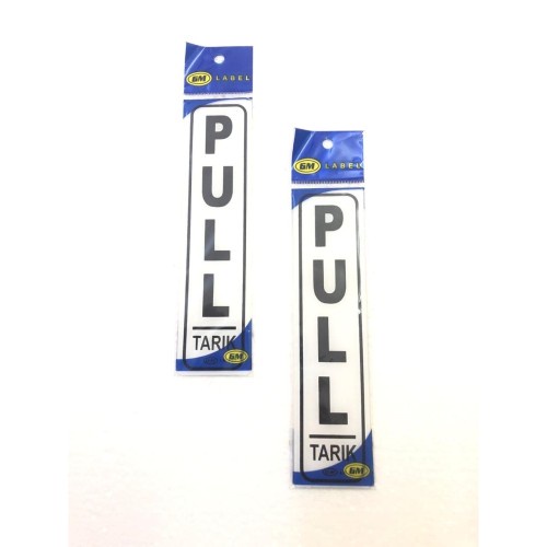 Jual GM label pintu acrylic akrilik pull push | Shopee Indonesia