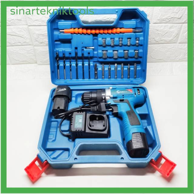 Jual Mesin bor cas cordless Mailtank baterai bor 10mm/bor charger 18 ...