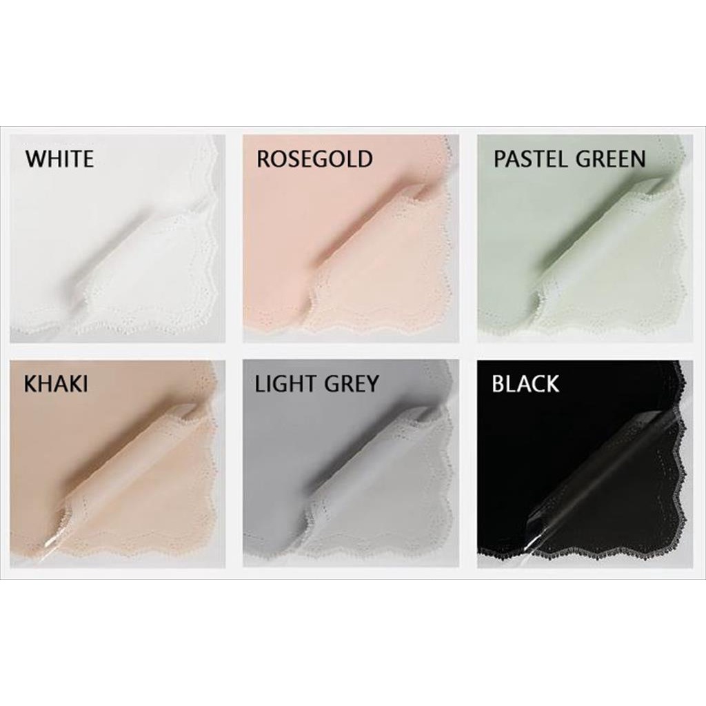 Jual Zigzag Lace Cellophane Flower Wrapping Paper / Kertas Bungkus ...