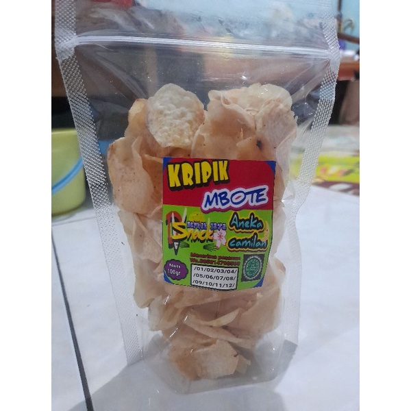 Jual kripik mbote rasa original kemasan 100 gram | Shopee Indonesia