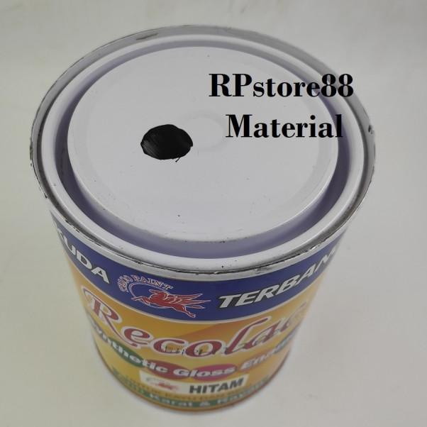 Jual CAT MINYAK RECOLAC KUDA TERBANG 1KG - CAT KAYU BESI - HITAM DAN ...