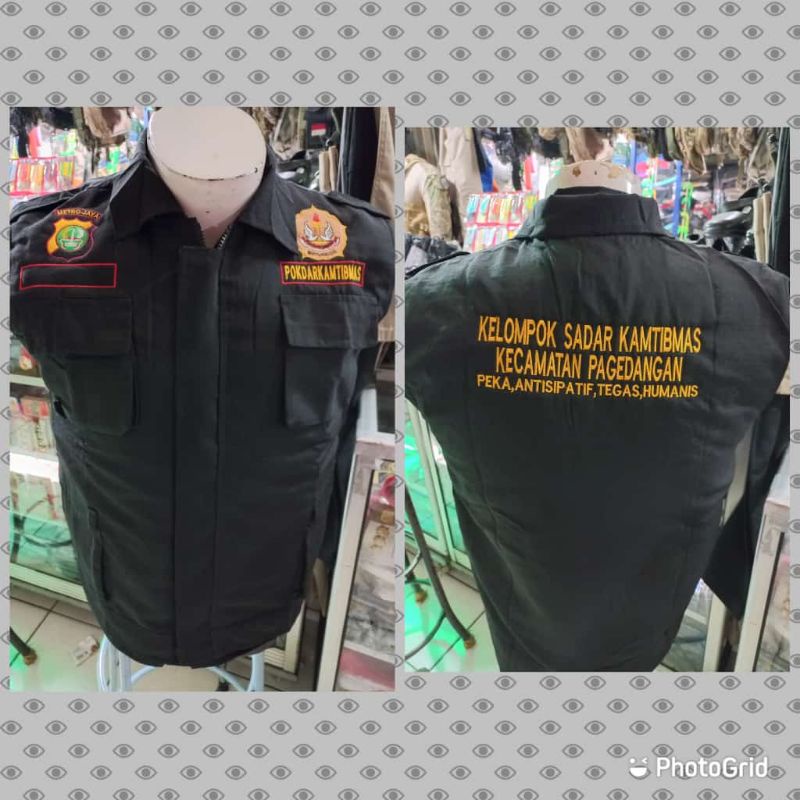 Jual rompi pokdar kamtibmas bordir lengkap | Shopee Indonesia