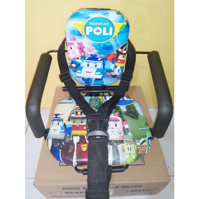 Jual Kursi Bonceng Anak Di Motor Matic Karakter Robocar Poli | Shopee ...