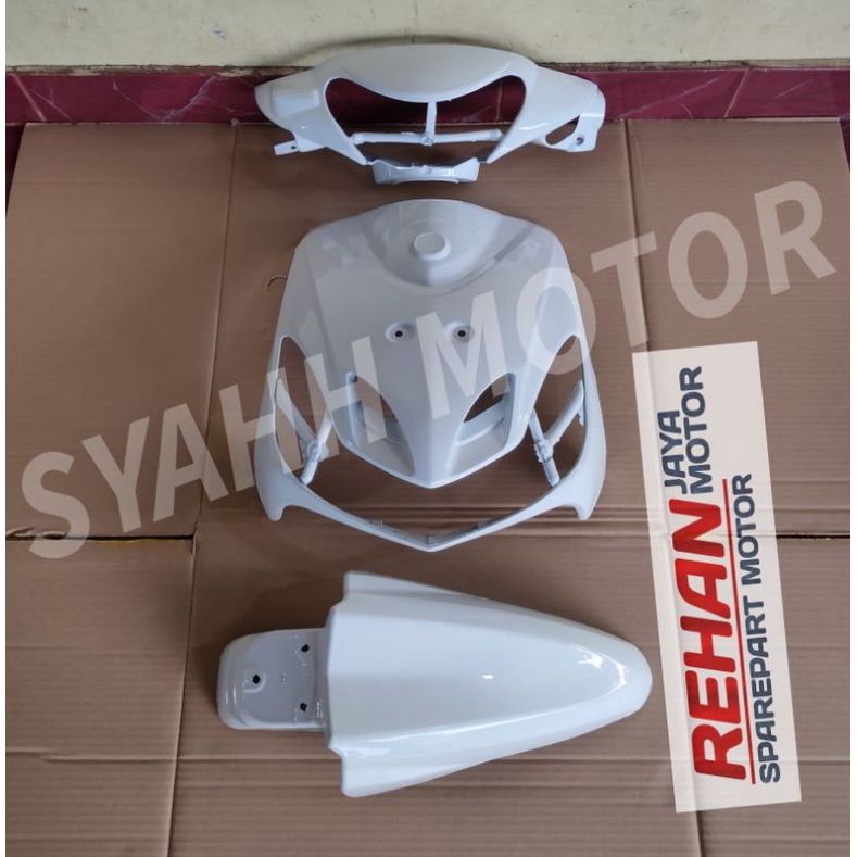 Jual BATOK KEPALA DAN TAMENG PLUS SPAKBOR DEPAN YAMAHA MIO SMILE PUTIH ...