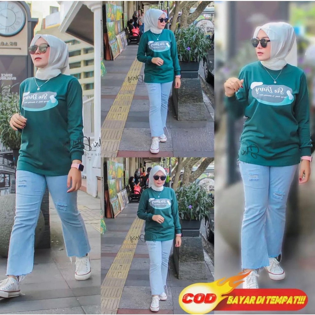 Jual Baju Kaos Atasan Blus Pakaian Six Diary Bahan Import Adem Tebal ...