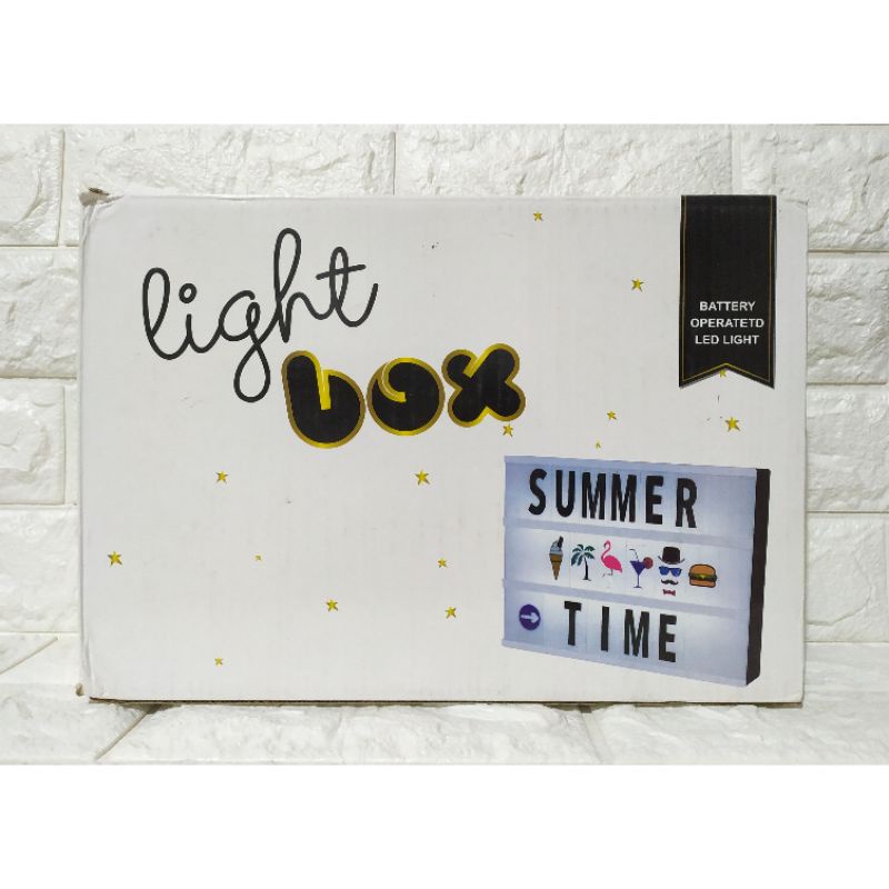 Jual Lampu LED Letter Light Box Size A4 / Lampu Huruf / Light Box Led ...