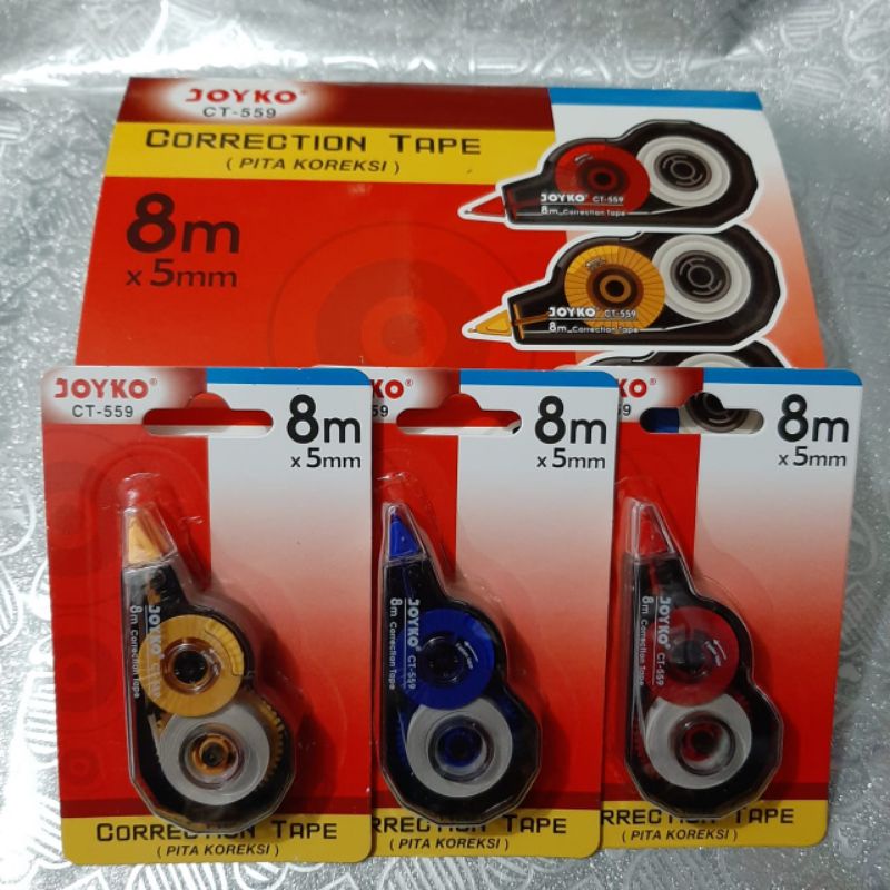 Jual STIPO KERTAS / CORRECTION TAPE TIPE X KERTAS MERK JOYKO CT-522 CT ...