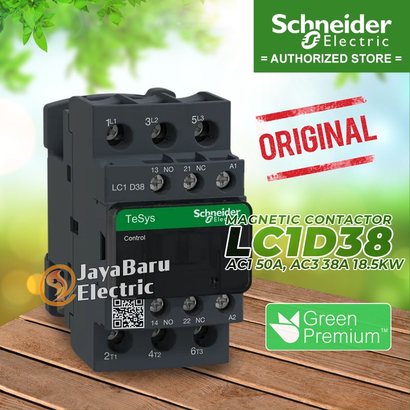 Jual Kontaktor Contactor Schneider LC1D38 24V 42V 48V 110V 220V 380V ...