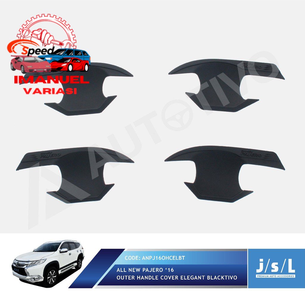 Jual BARU!! JSL Mangkok Pintu All New Pajero Sport Hitam Outer Handle BlacktivoBest price ...