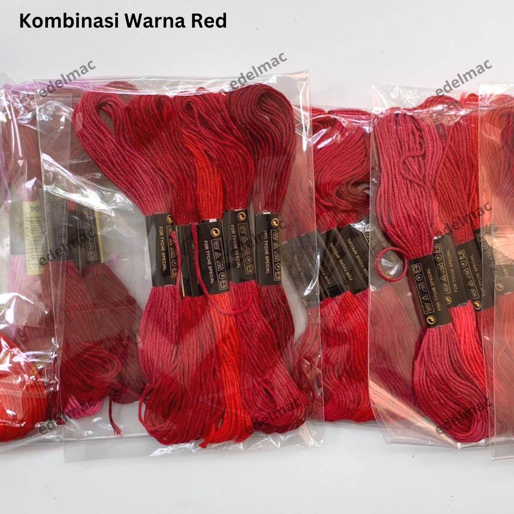 Jual Benang Sulam Premium Embroidery Thread Cross Stitch Cotton Floss Sewing Skein Handcraft ...