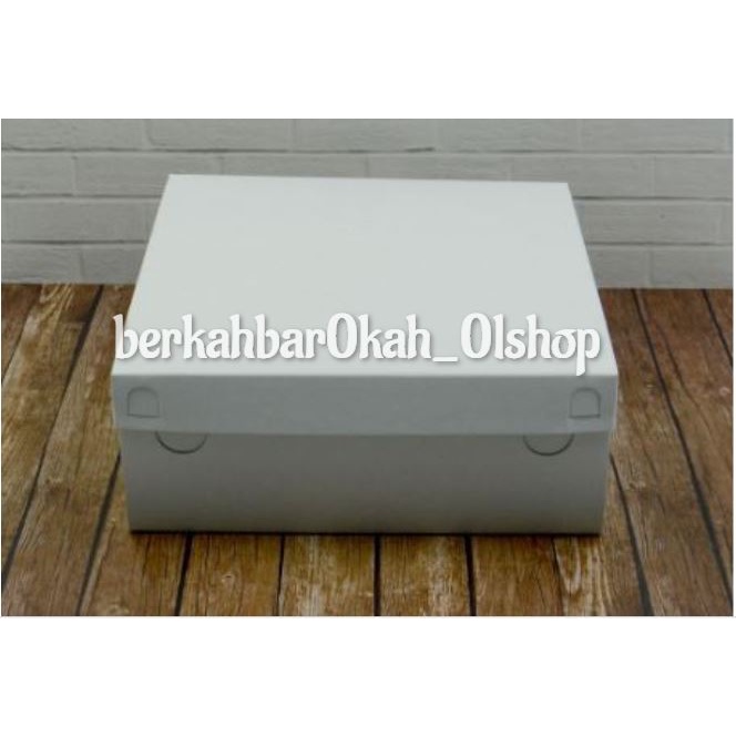 Jual Dus Snack/Dus Nasi Polos Warna Putih Uk. 20 x 20 x 9 COTID ecer ...