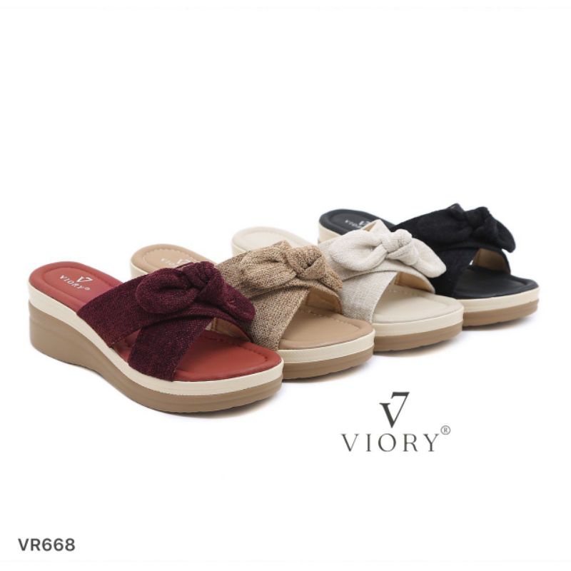 Jual VIORY Wedges Sandal Shoes #VR668 | Shopee Indonesia