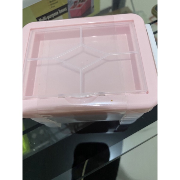 Jual MR DIY Two layer storage box (photocard mini container) kotak ...