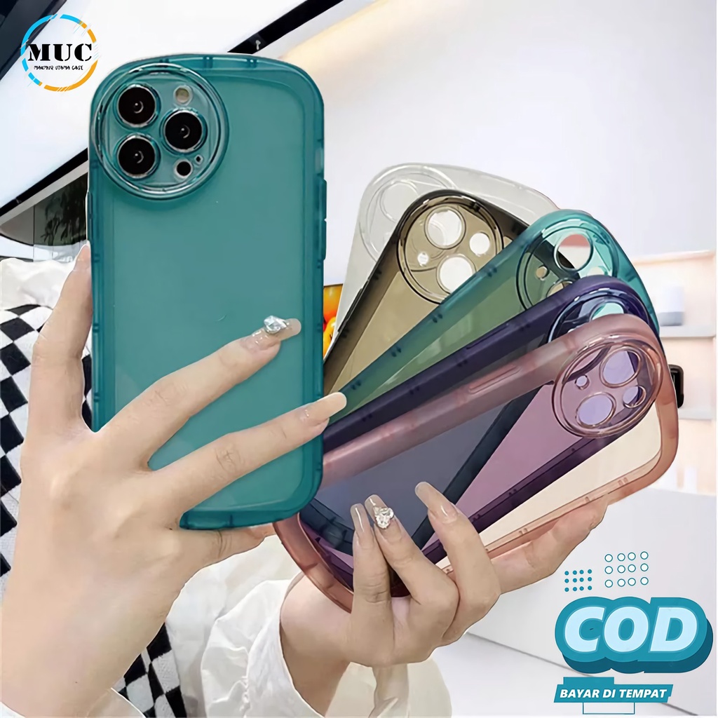 Jual [V] CASE PELINDUNG HANDPHONE BENTUK OVAL WARNA MACARON UNTUK TYPE ...