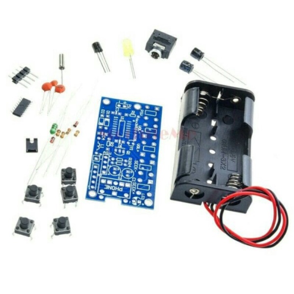 Jual FM Radio Kit Stereo Audio Receiver PCB FM Module Kits 76MHz-108MHz ...