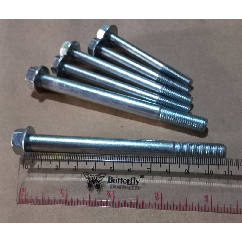 Jual baut pangkon mesin honda gl / gl100 set 6pcs baut topi baja putih ...