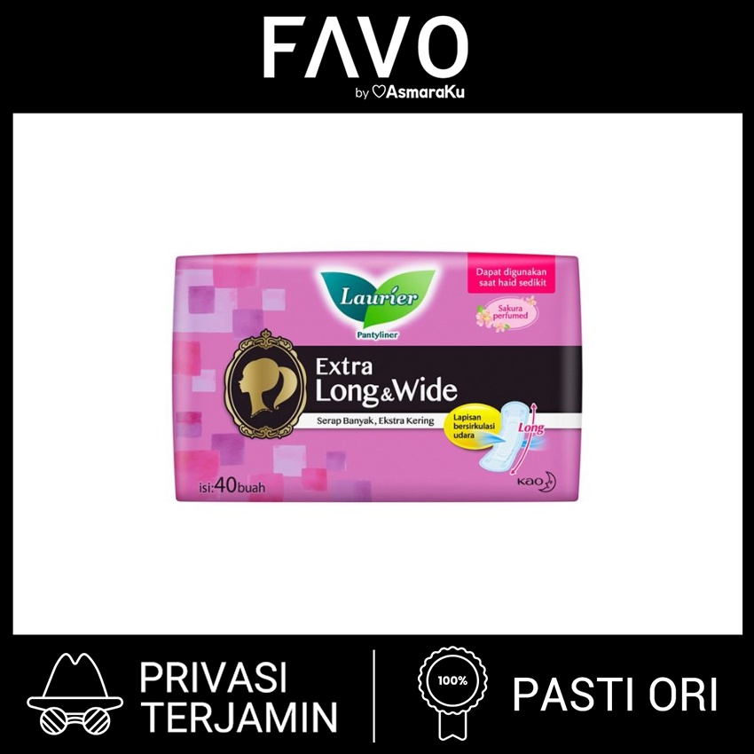 Jual Pembalut - Laurier Pantyliner Cleanfresh Long & Wide - 40 Pads ...