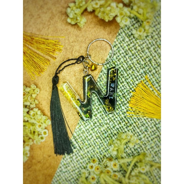 Jual Gantungan Kunci Keychain Alphabet Huruf Inisial Nama (Custom ...