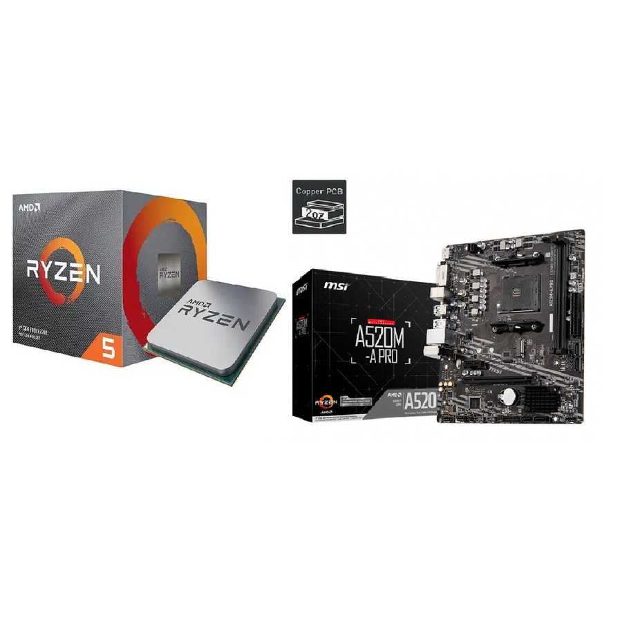 Jual Paket Mobo AMD Ryzen 5 5600G MSI A520M-A Pro NEW | Shopee Indonesia