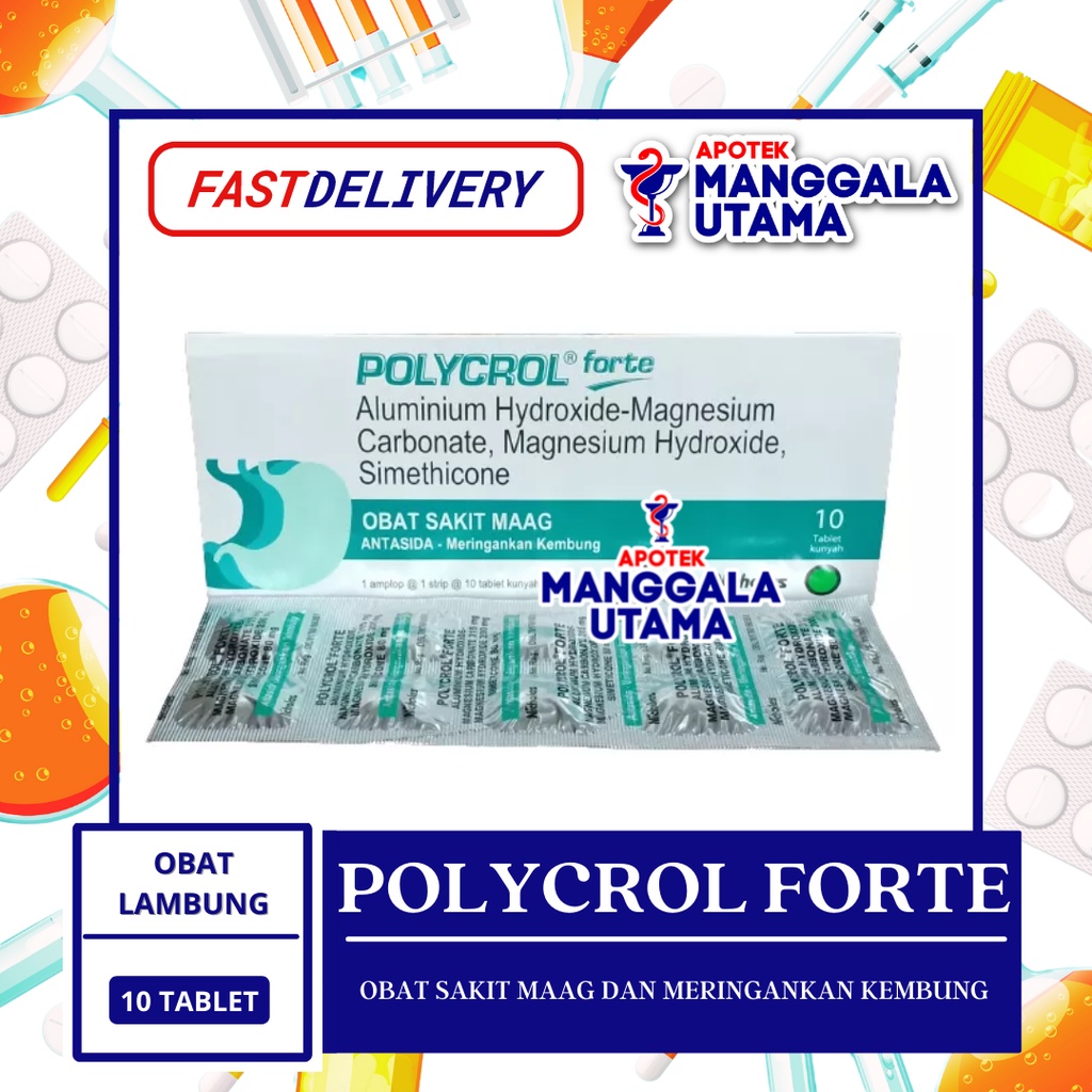 Jual POLYCROL FORTE PER STRIP ISI 10 TABLET | Shopee Indonesia