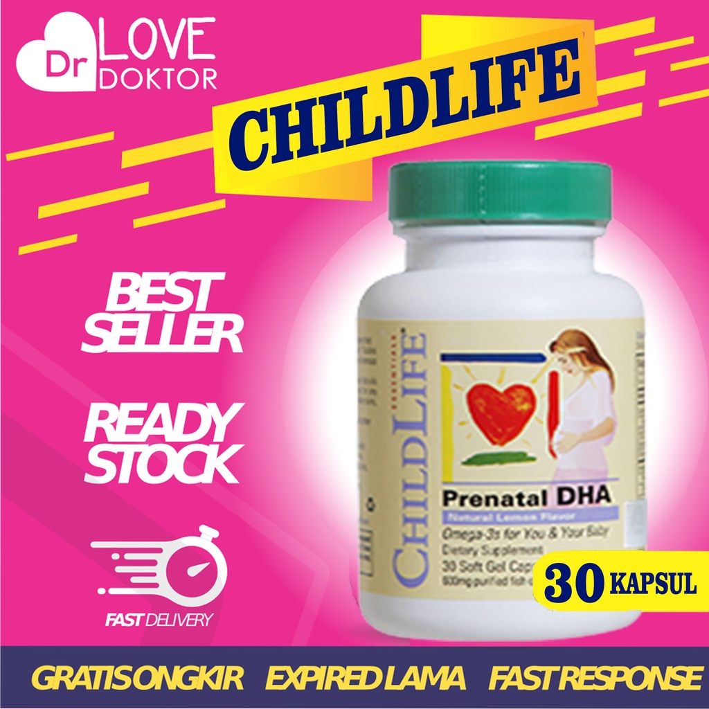 Jual CHILDLIFE PRENATAL DHA EPA OMEGA 3 NUTRISI KEHAMILAN IBU HAMIL 30 KAPSUL | Shopee Indonesia