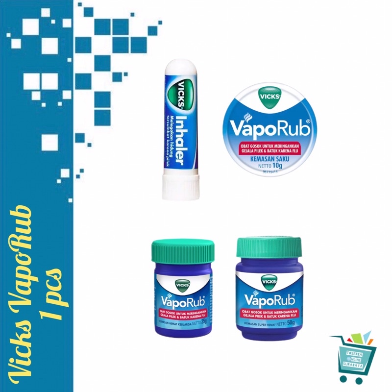 Jual Vicks Vaporub / Inhaler / Balsem / Obat Gosok 10gr 25gr 50gr ...