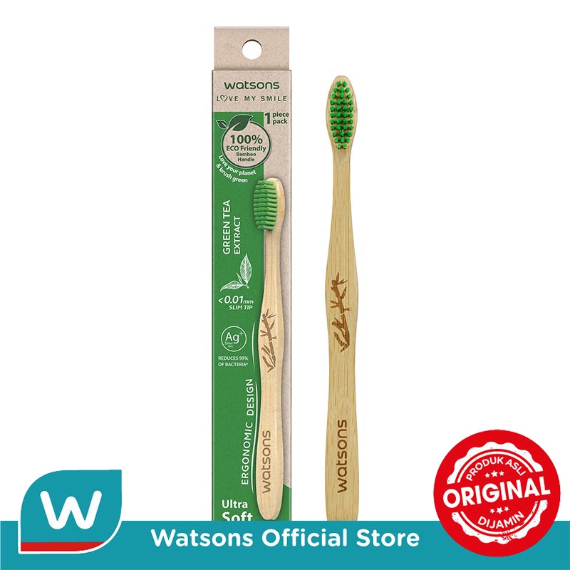 Jual Watsons Green Tea Bamboo Toothbrush (Ultra Soft) 1'S | Shopee ...